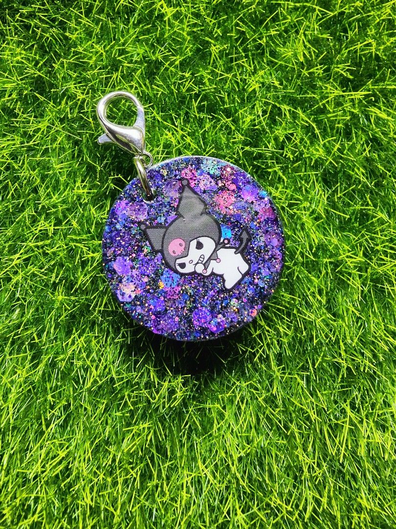 Handmade Kuromi keychain, Hobbies & Toys, Stationery & Craft, Handmade ...