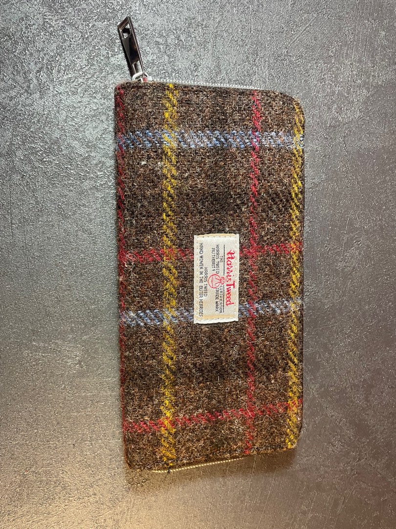 Harris Tweed Scotland Long Zippy Wallet, Women's Fashion, Bags ...