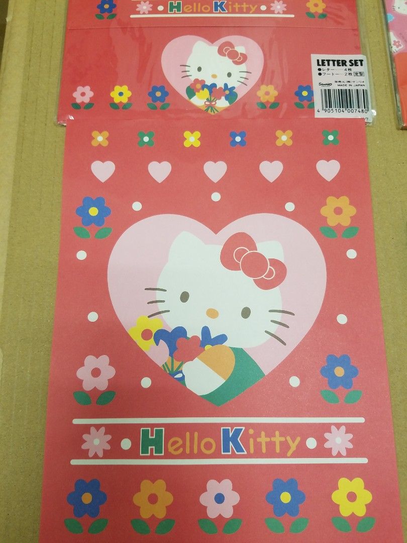 Hello Kitty 吉蒂貓 手工紙 信紙 信封 鉛芯筆 (部分 日本製) (每件計) (kT), 興趣及遊戲, 旅行, 旅遊 - 旅行必需品及用品 - Carousell