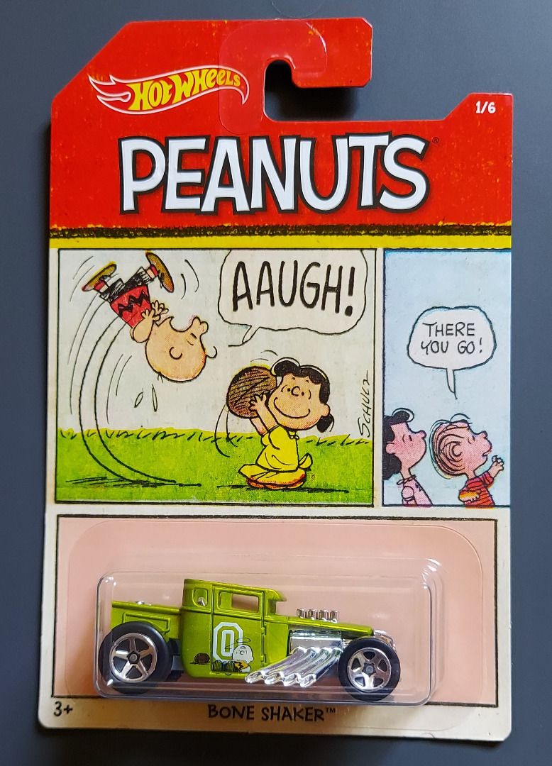 Hot Wheels Peanuts Charlie Brown Bone Shaker Snoopy, Mercedes Benz 500 ...