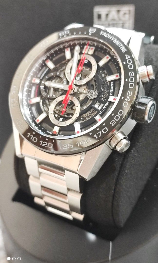 Johan TAG HEUER Carrera Heuer 01 Skeleton CAR2A1W Men Watch, Luxury ...