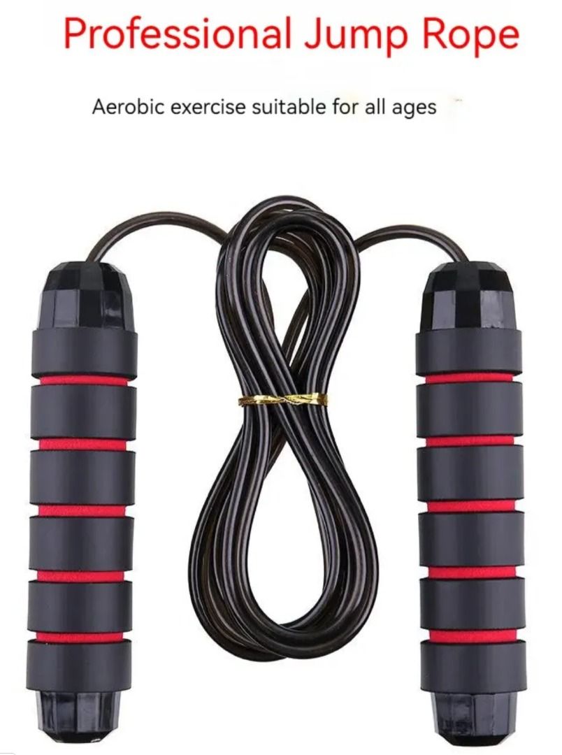 Jump Rope Professional Tangle Free Rapid Speed Jumping Rope Foam Handle ...