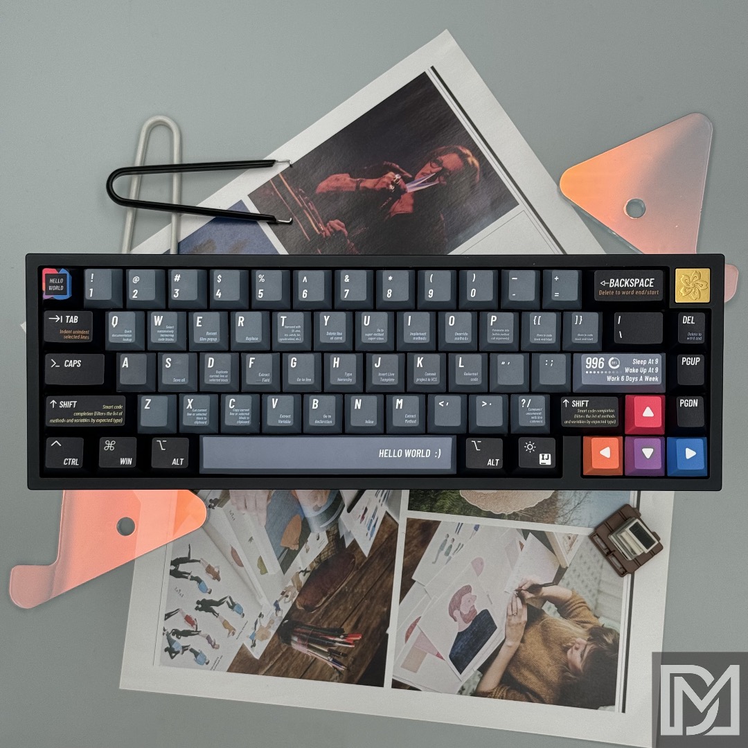 Oblivion Keycap PBT Dye Sub Cherry Hello World Keycaps 129pcs Fit All ...