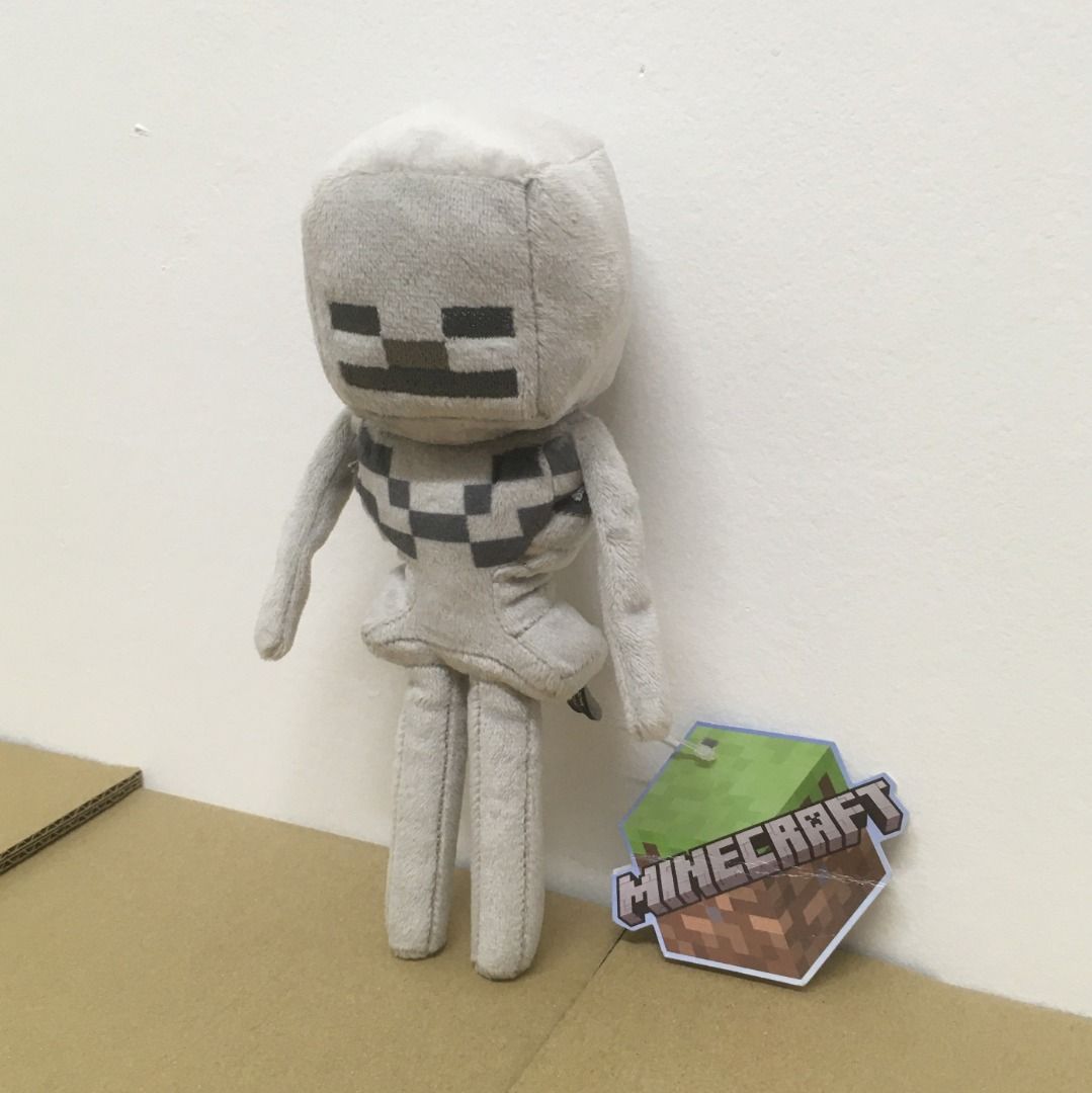 Minecraft (by Mojang Studios) - Skeleton Gray Plush Toy by FuRyu Japan ...