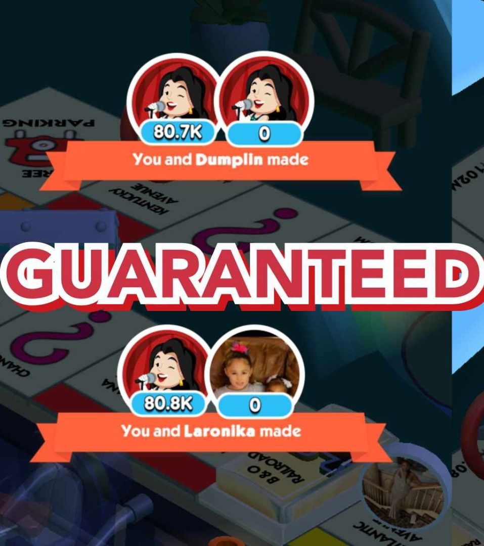 Monopoly Go partner event service, Video Gaming, Gaming Accessories, In ...