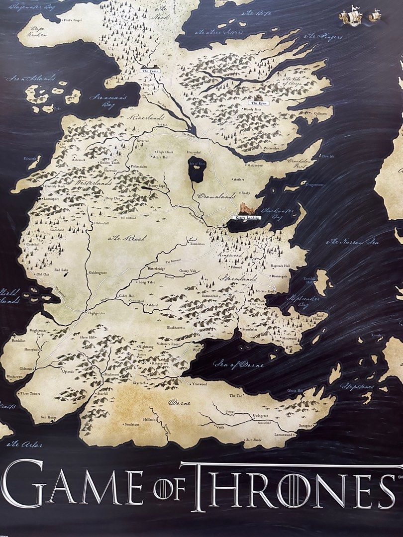 [NEW] Game of Thrones (Map) - Poster (61 cm X 91.5 cm) [TVS-01-PP32664 ...