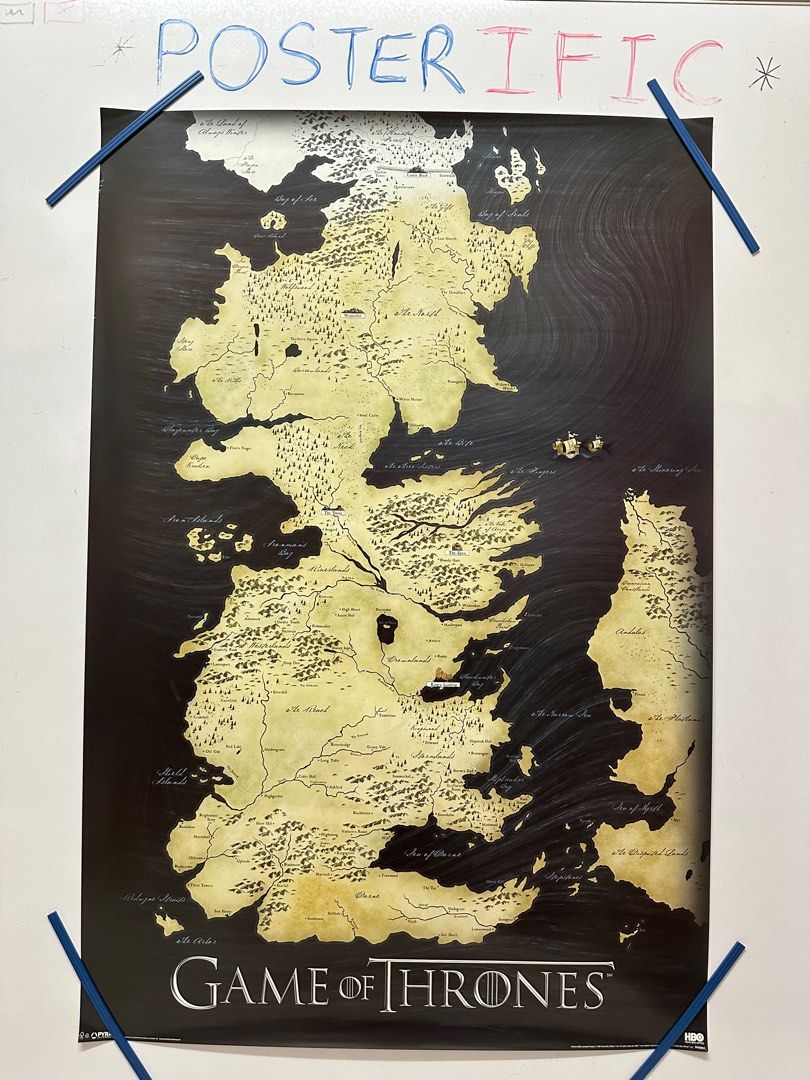 [NEW] Game of Thrones (Map) - Poster (61 cm X 91.5 cm) [TVS-01-PP32664 ...