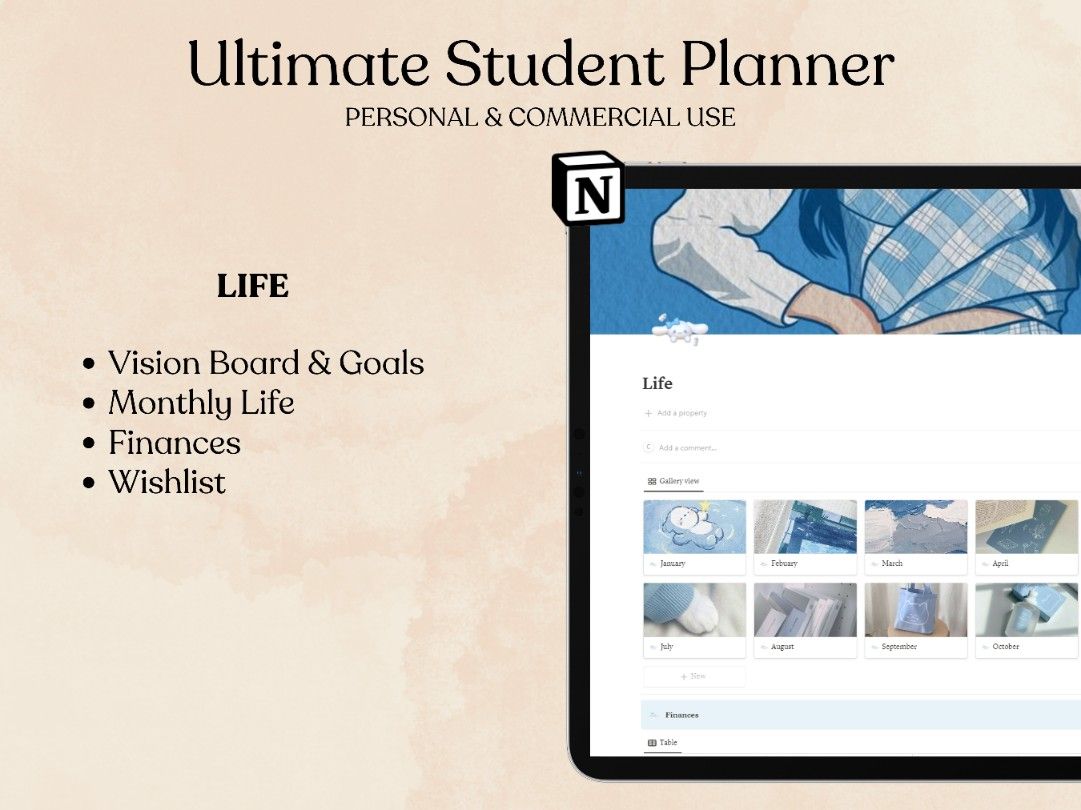 Notion Student Planner, Hobbies & Toys, Books & Magazines, Assessment ...