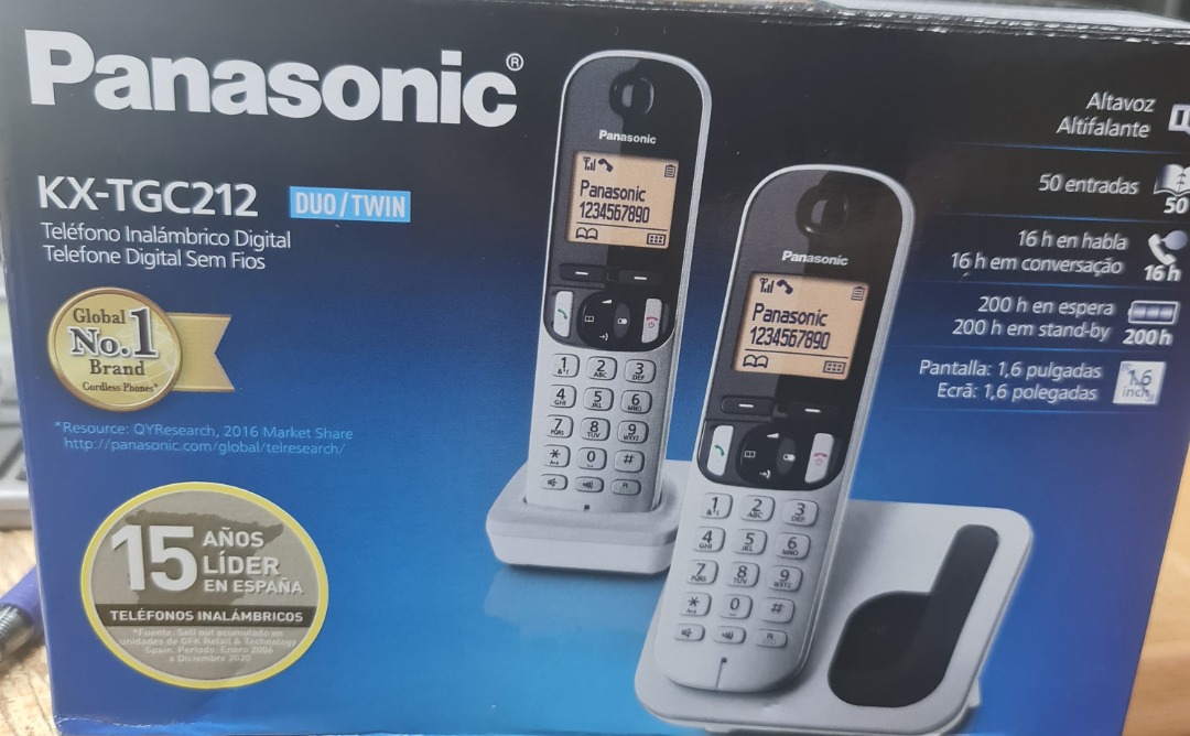 PANASONIC KX-TGC212 TWIN CORDLESS PHONE, TV & Home Appliances, Other Home Appliances on Carousell