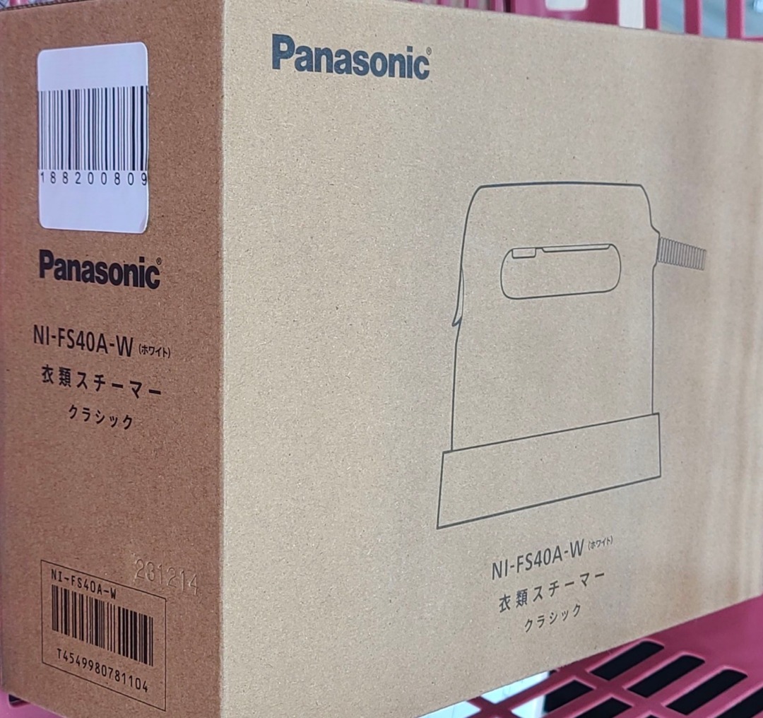 PANASONIC全新掛燙機-白色-NI-FS40A, 電視及其他電器 , 熨斗及掛熨機在旋轉拍賣