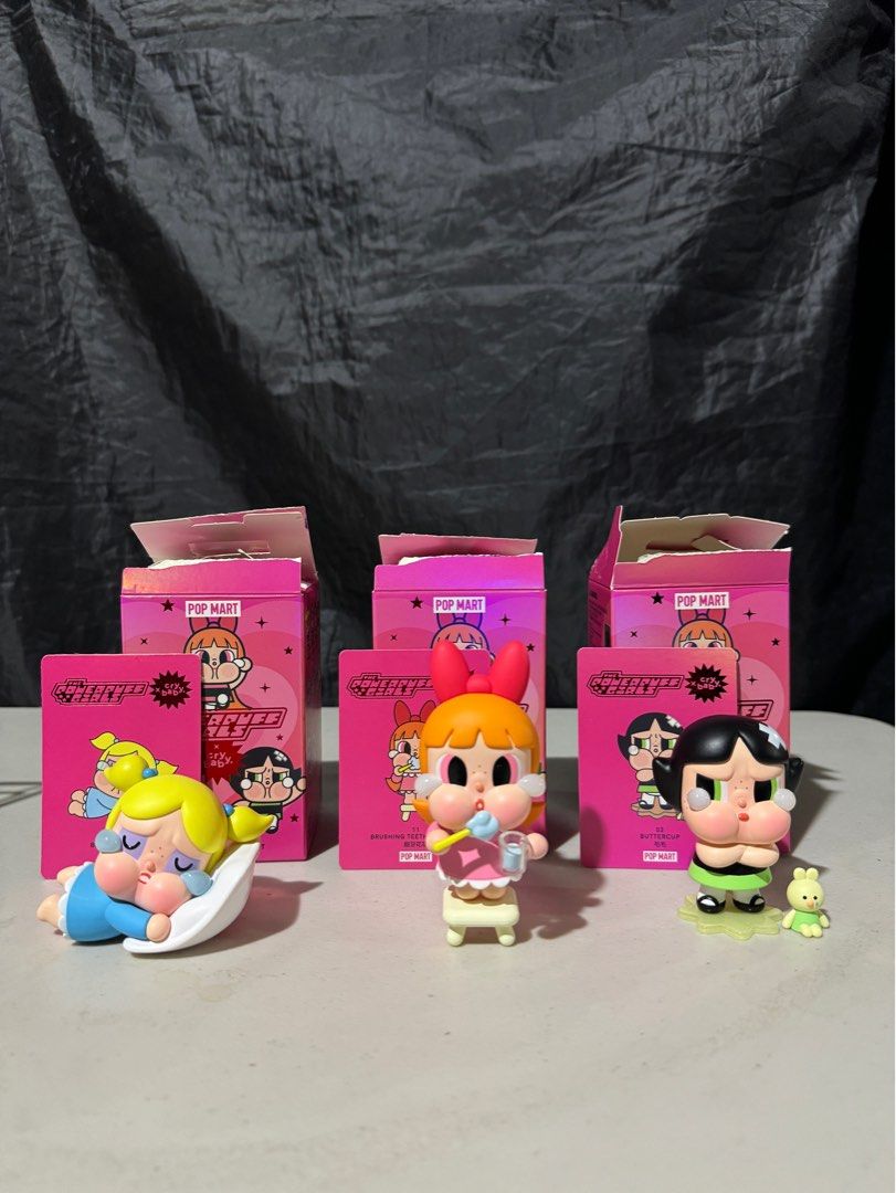 Sleeping Bubbles Popmart Crybaby x Powerpuff Girls PPG Collab Unsealed ...