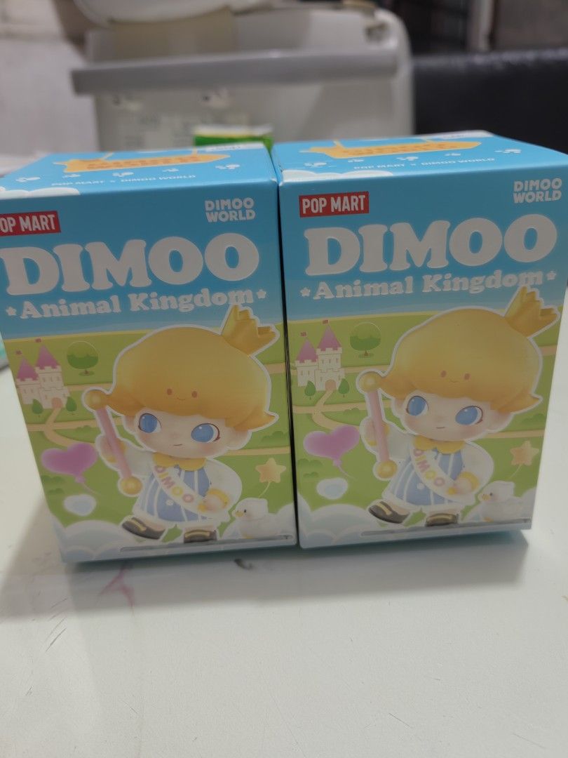 Popmart Dimoo Animal Kingdom - Cleaning Crocodile and Sleeping Bunny ...