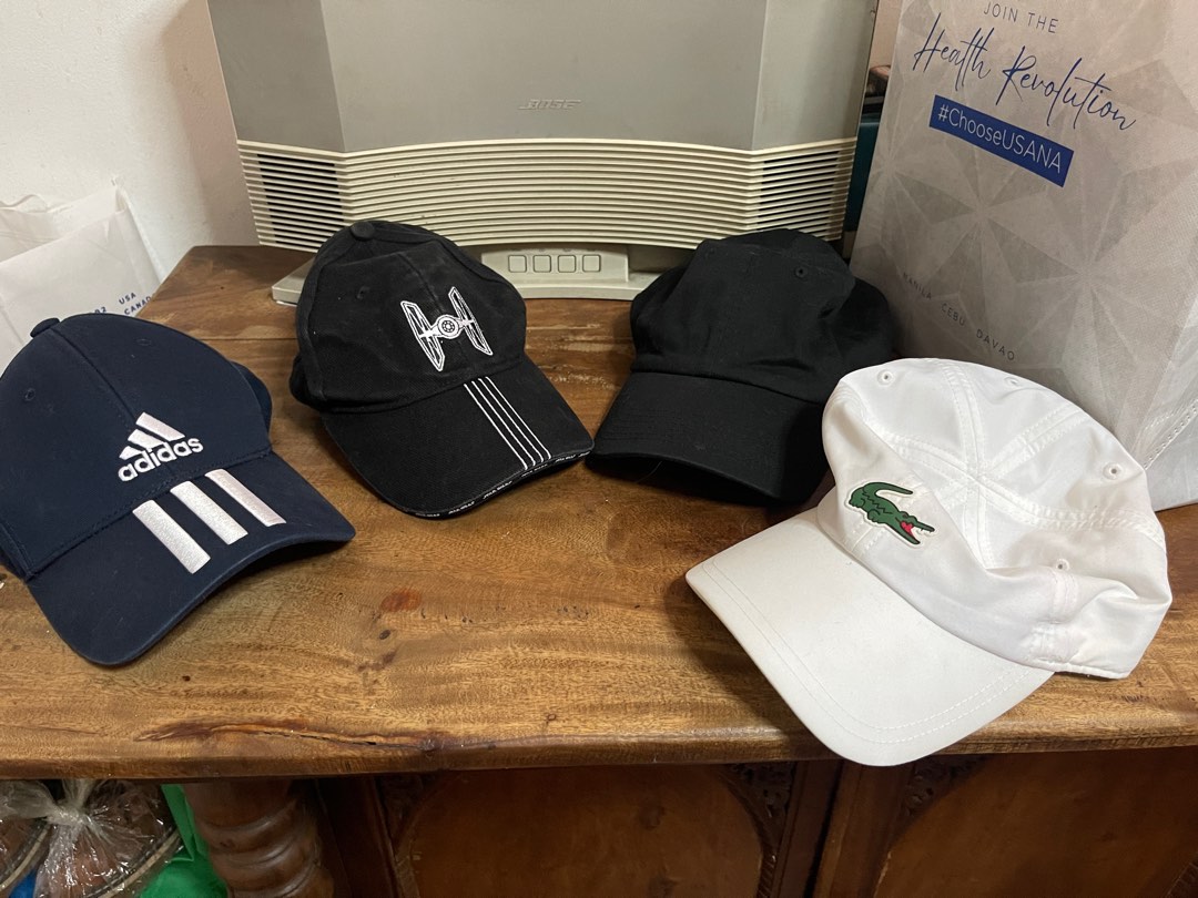 Pre-Loved Baseball Caps | Adidas x Lacoste x Star Wars x Plain Black ...