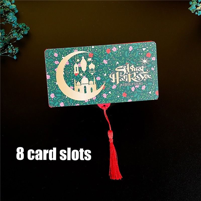 Raya 2024 Sampal Duit Raya Festival HARI RAYA Folding Packets Green ...