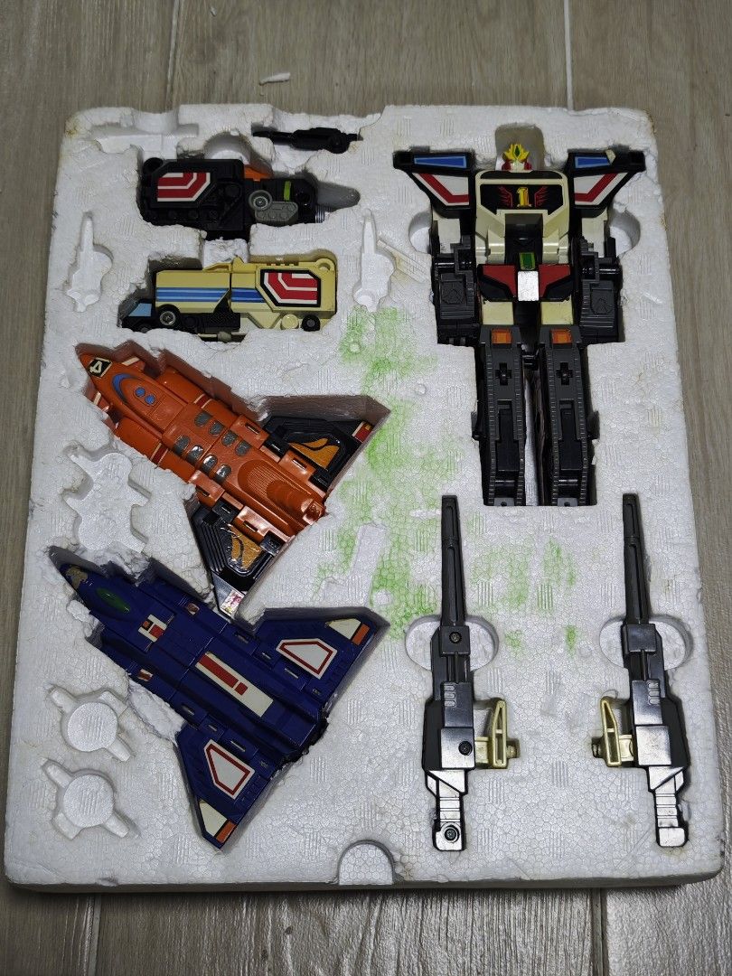 TAKARA 太陽勇者 太陽之勇者 DX 日版 五行戰士 五體合體 雷霆爵士 ThunderBaron, 興趣及遊戲, 玩具 & 遊戲類 ...