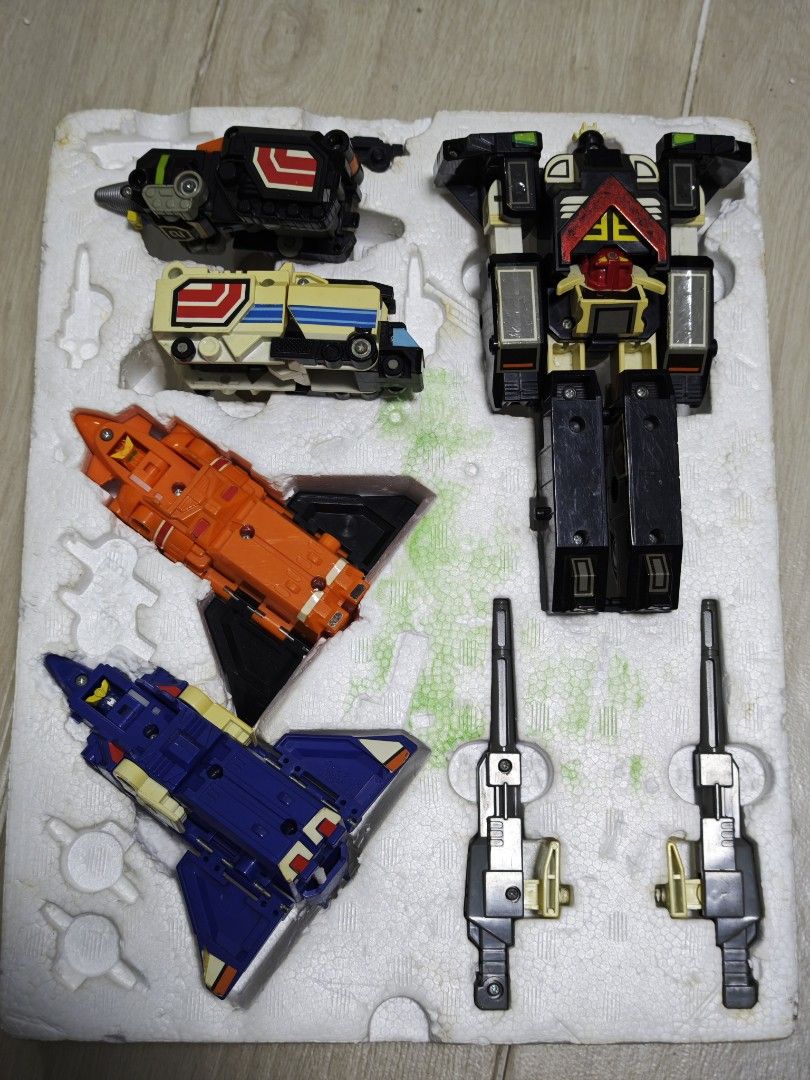 TAKARA 太陽勇者 太陽之勇者 DX 日版 五行戰士 五體合體 雷霆爵士 ThunderBaron, 興趣及遊戲, 玩具 & 遊戲類 ...