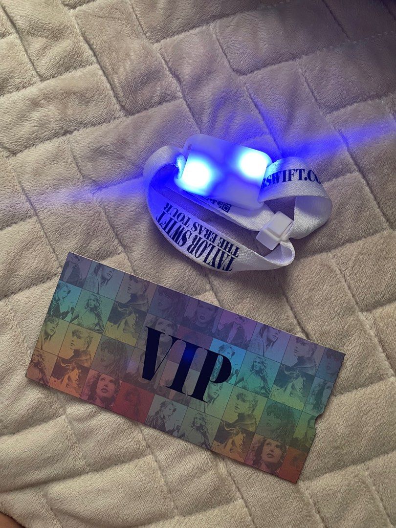 TAYLOR SWIFT THE ERAS TOUR WRISTBAND AND VIP TICKET, Hobbies & Toys ...