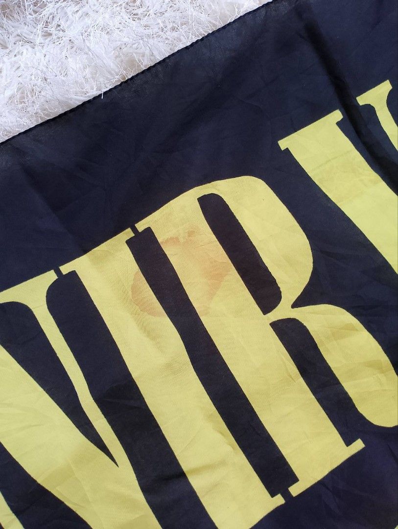 Vintage 1995 Nirvana Smiley Flag Tapestry Wall Banner The Giant ...