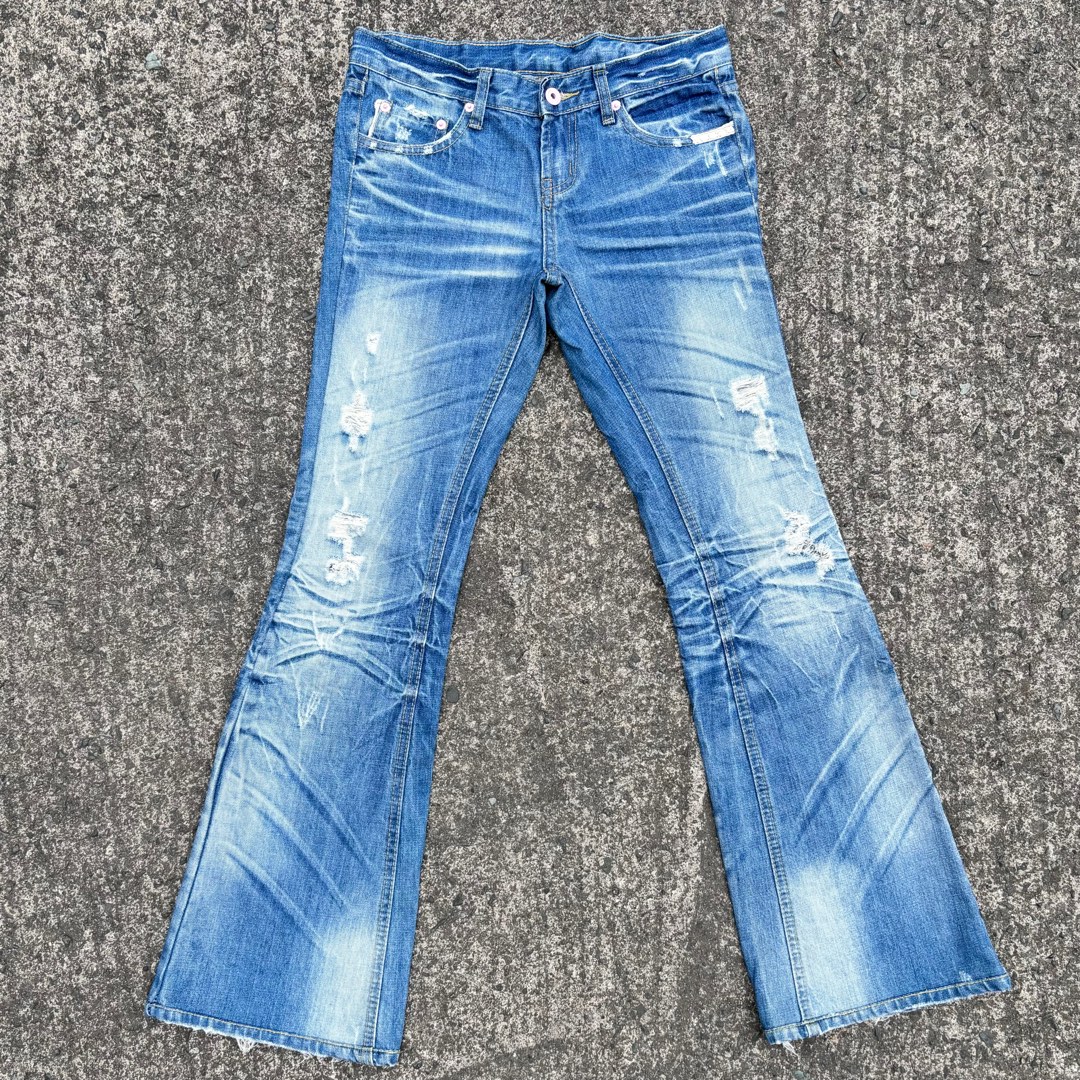 Y2K Cowboy Flared Boot Cut Viva Jeans, Women's Fashion, Bottoms, Jeans ...