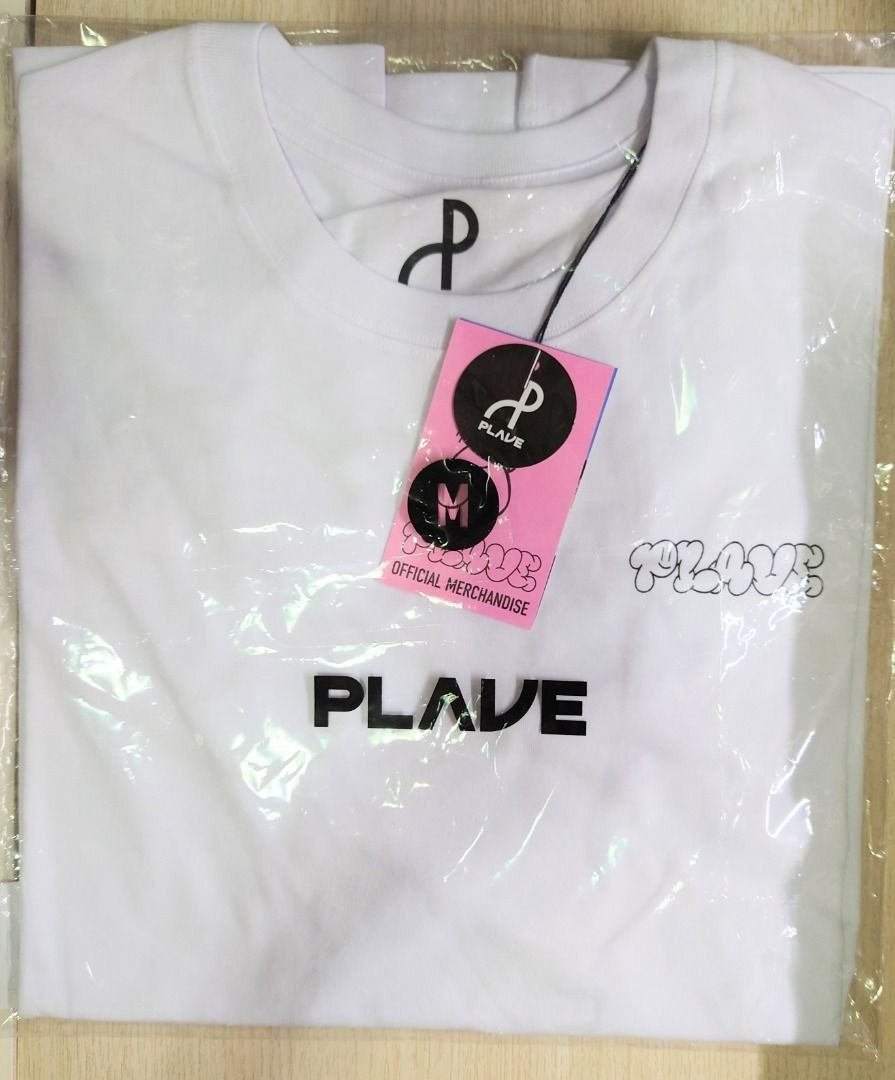 100%全新 PLAVE官方週邊 Why? OVERSIZED長T (M碼) 連全員黑色出道服透卡 + T-shirt標籤, 興趣及遊戲, 收藏品及紀念品, 韓流 - Carousell