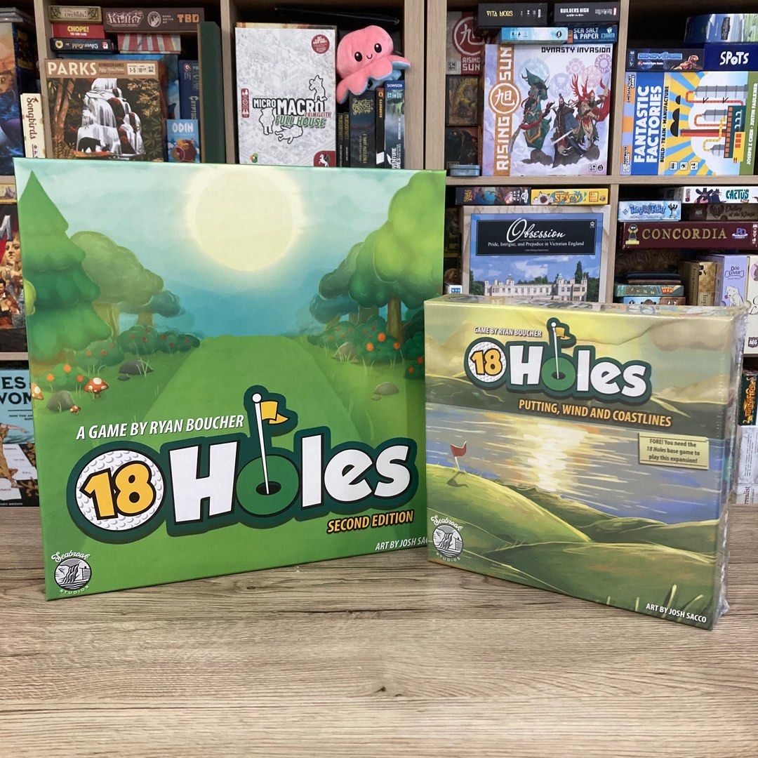18 Holes Board Game + Putting, Wind and Coastlines Expansion, Hobbies ...
