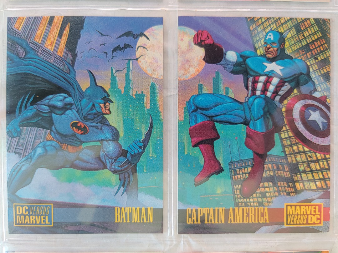 1995 DC versus Marvel Batman vs. Captain America, Hobbies & Toys ...