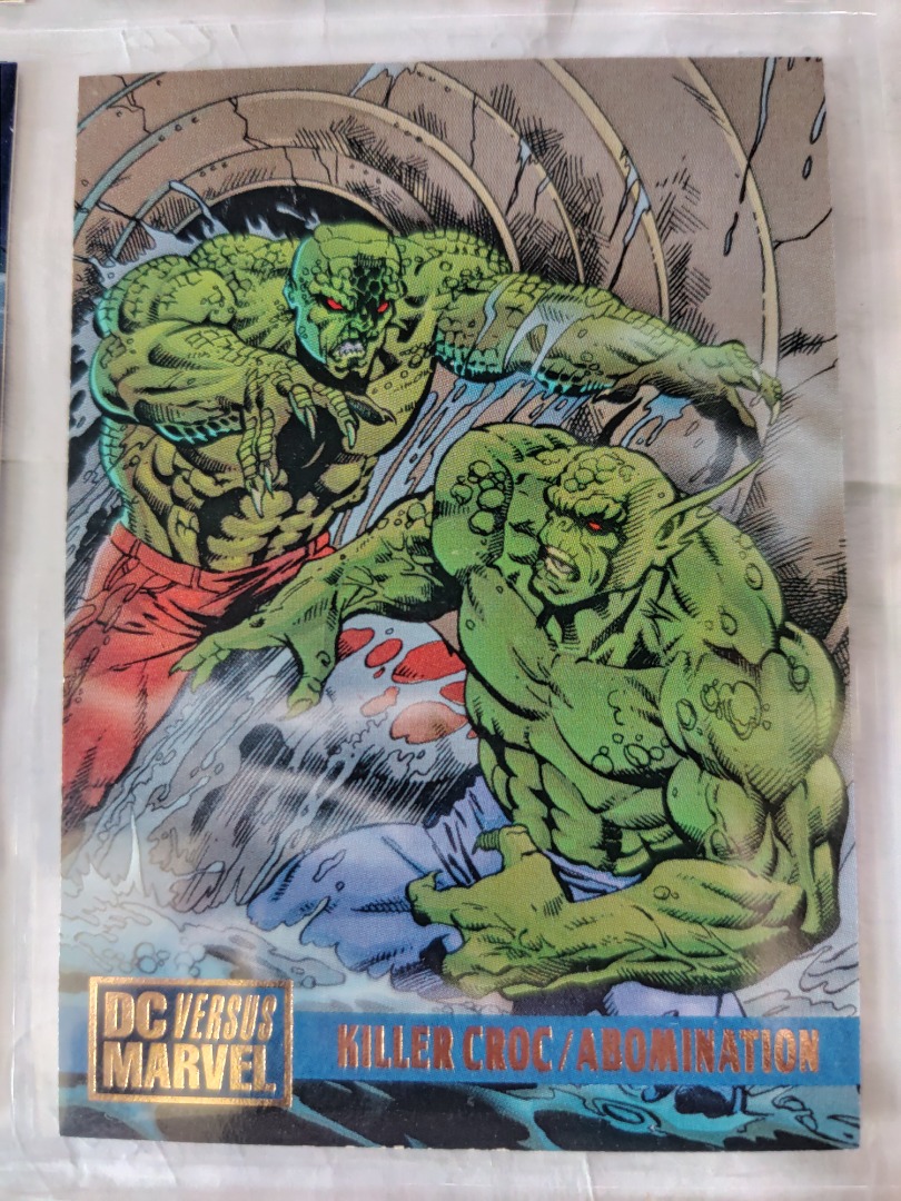 1995 DC versus Marvel Killer Croc vs. Abomination, Hobbies & Toys ...