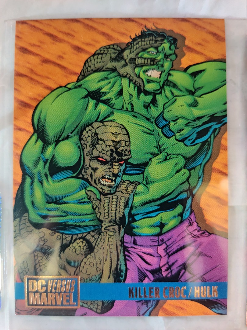 1995 DC versus Marvel Killer Croc vs. Hulk, Hobbies & Toys, Memorabilia ...