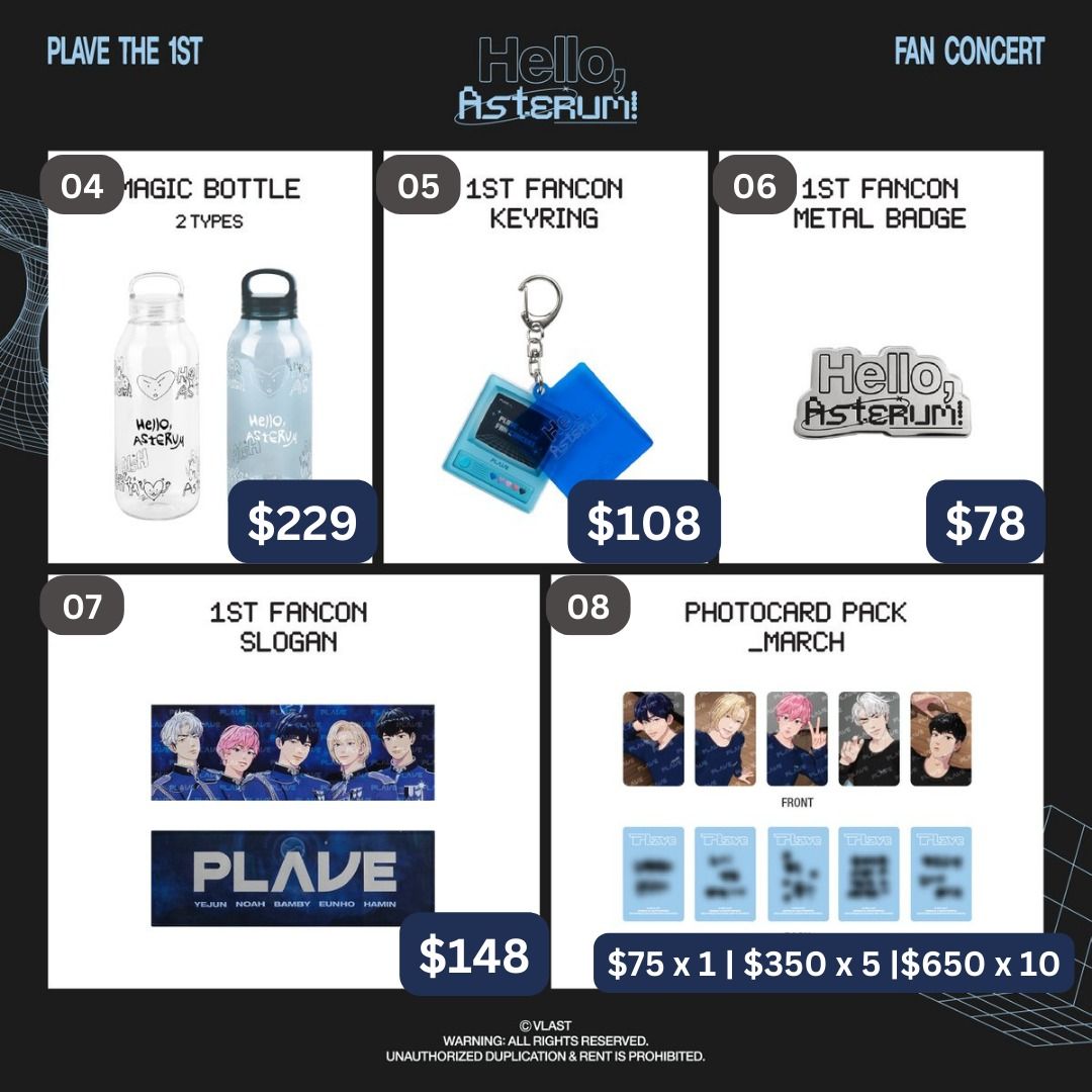 Pre-order 預訂｜韓星 K-pop 〗PLAVE THE 1ST FAN CONCERT「 Hello, Asterum ...