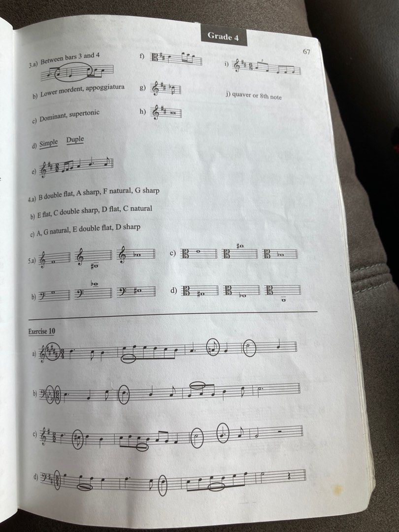 Answers To Understanding Music Theory Grades Lee Ching Ching 1-5 ...