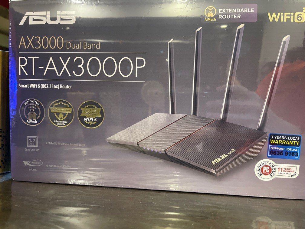AX3000 Dual Band RT-AX3000P Wifi 6 Router, Computers & Tech, Parts ...