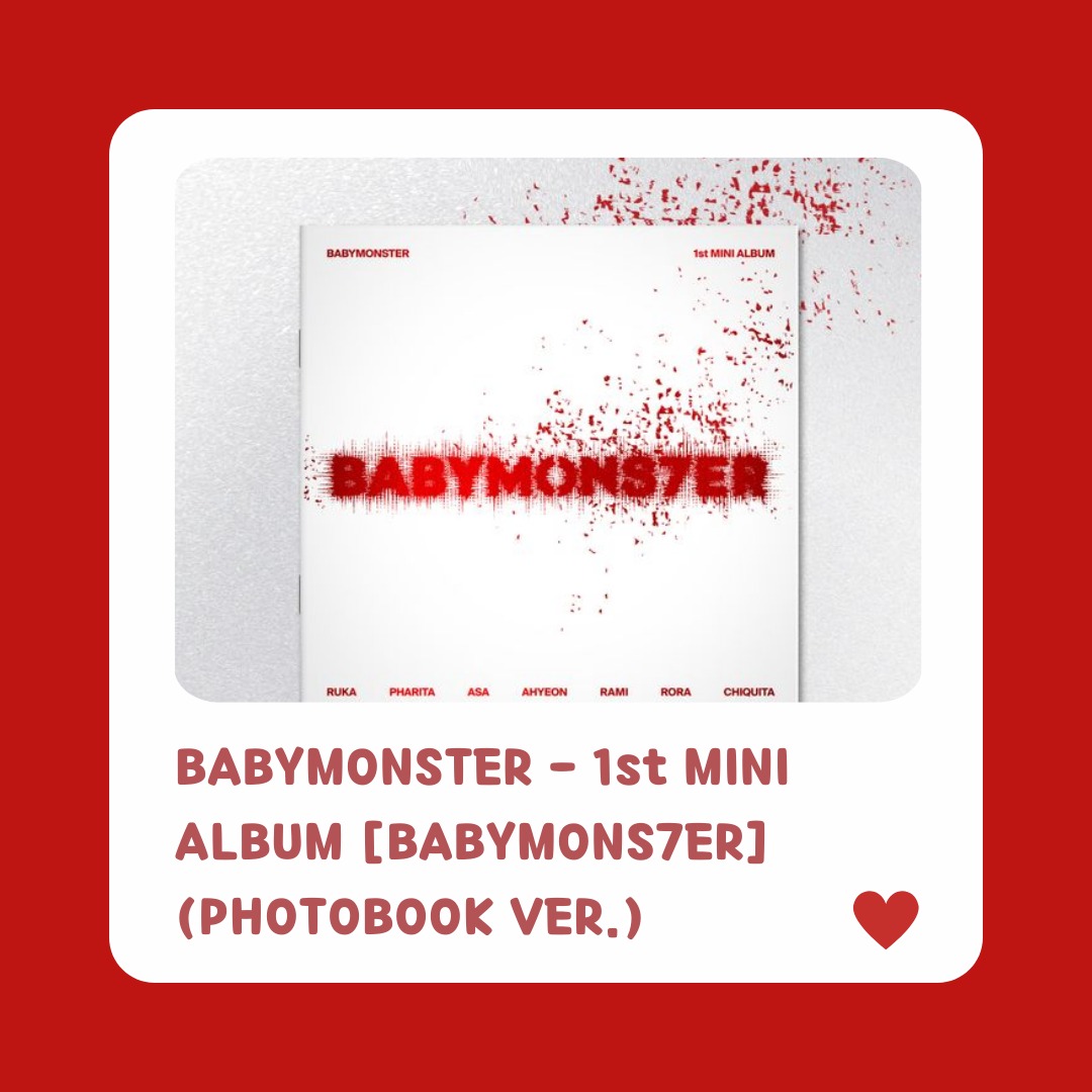 專輯/週邊代購【BABYMONSTER - 1st MINI ALBUM [BABYMONS7ER] (PHOTOBOOK VER ...