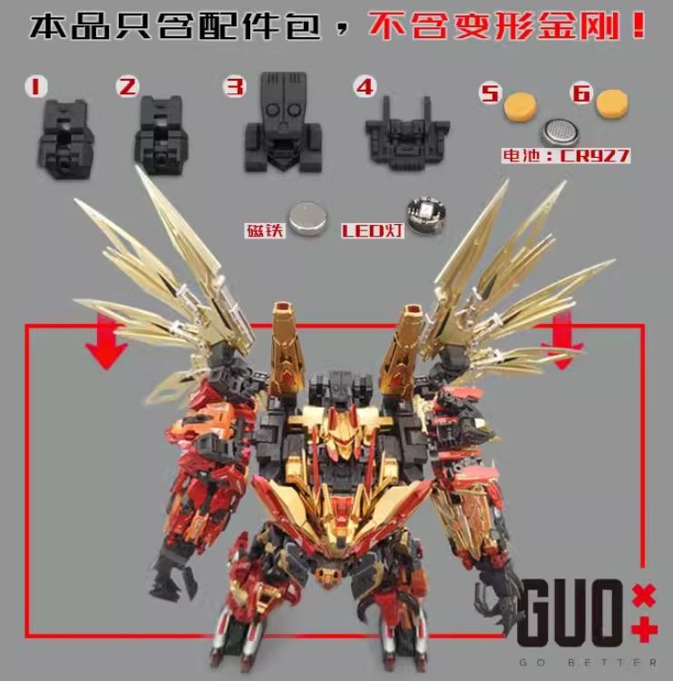 Go Better Studio, gap fillers and LED upgrade for Cang Toys legends ...