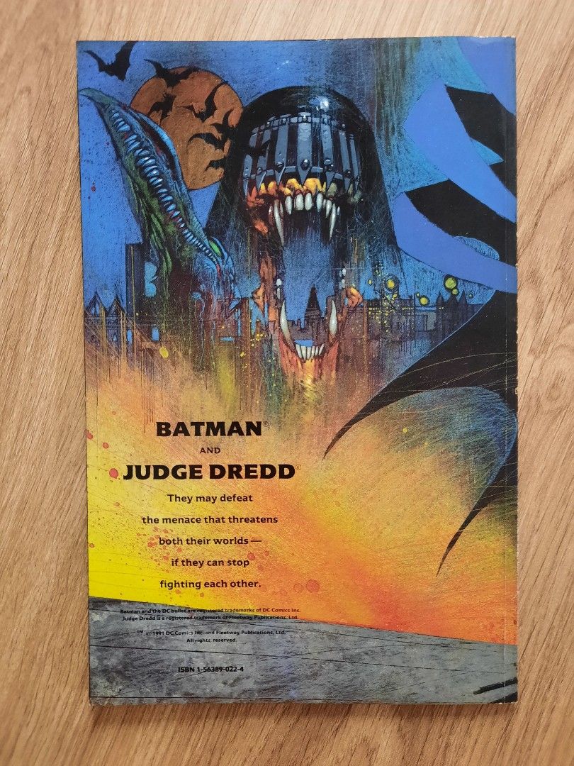 Batman / Judge Dredd : Judgment On Gotham (1991) one-shot, Hobbies ...