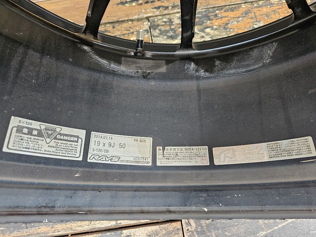 BMW 19" Rays Volks Racing G025 Rims with Michelin Pilot Sport Cup 2 ...