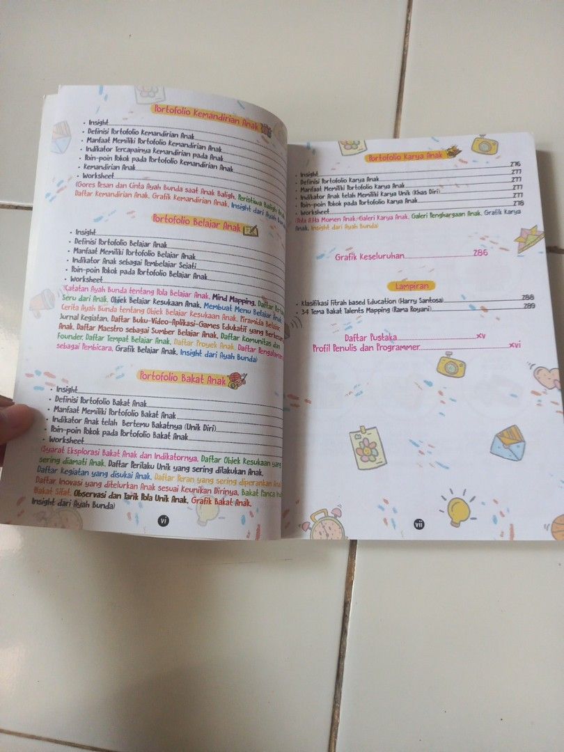 Buku portofolio anak, Buku & Alat Tulis, Buku di Carousell