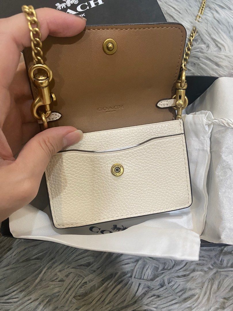 Coach Essential Half Flap Card Case, Women's Fashion, Bags & Wallets ...