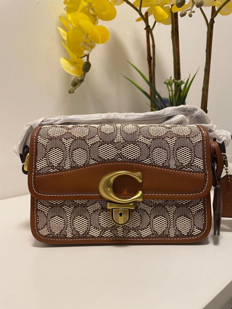‼️READY STOCK‼️ Coach Studio Shoulder Bag 19 in Signature Jacquard ...