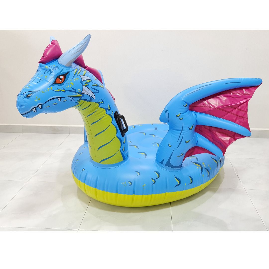 [Deliver to Door Step] Intex Mystical Blue Dragon Inflatable Swimming ...