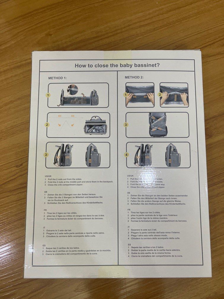 Diaper Backpack / Bassinet, Babies & Kids, Bathing & Changing, Changing ...