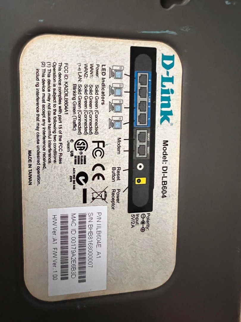 Dlink load balancing router, Computers & Tech, Parts & Accessories ...