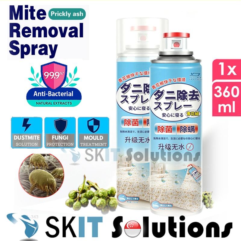 Dust Mites Spray Mattress Cleaner 99.9% Anti-Bacterial Fungal Lice Mold ...