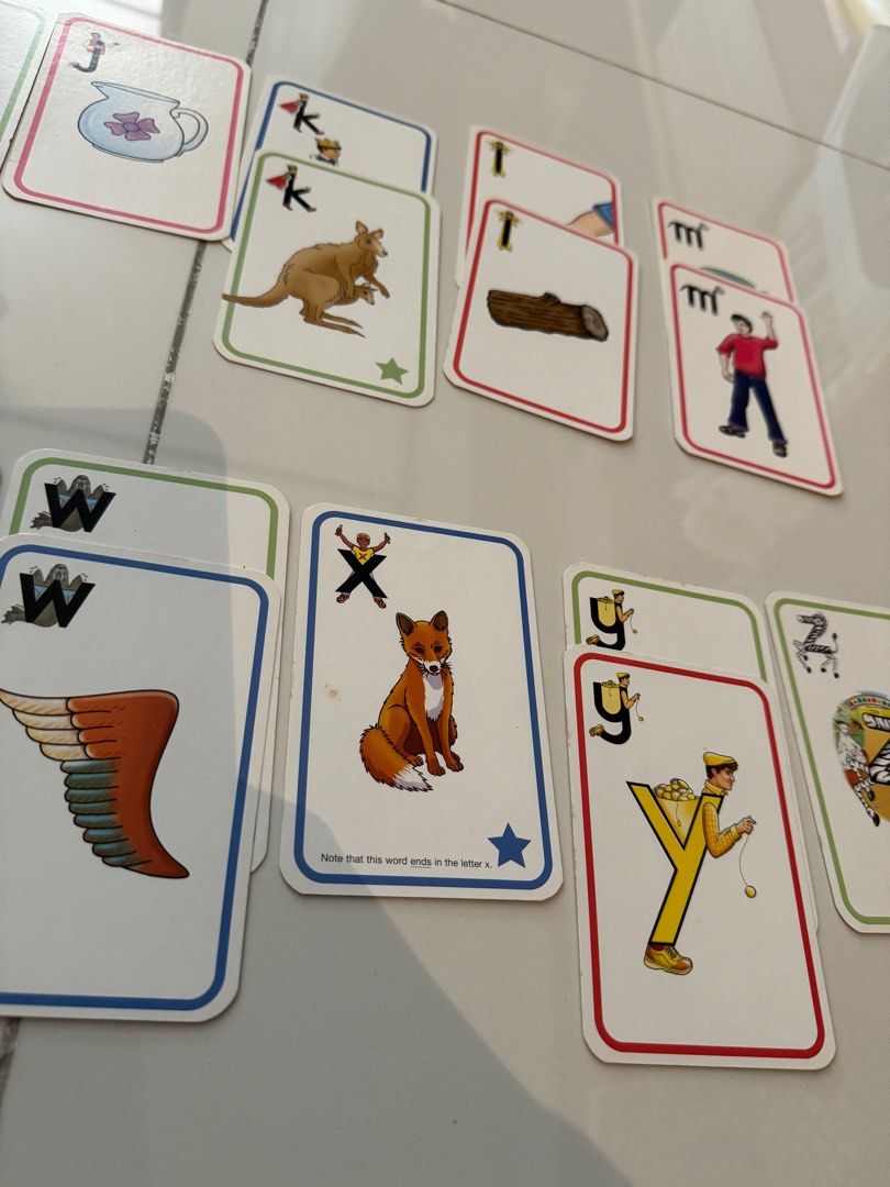 [First Owner] Letterland Phonics First Rhyming Flashcards (52 phonics ...