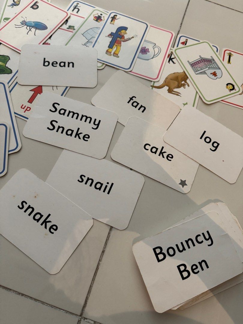 [First Owner] Letterland Phonics First Rhyming Flashcards (52 phonics ...