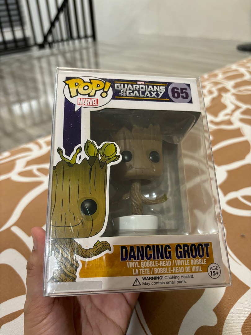 Funko Pop Dancing Groot, Hobbies & Toys, Toys & Games on Carousell