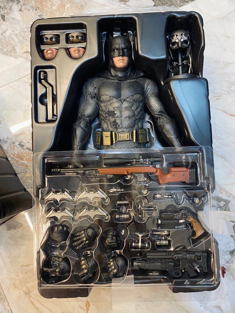 Hot toys Batman tech cowl & sniper rifle, Hobbies & Toys, Toys & Games ...