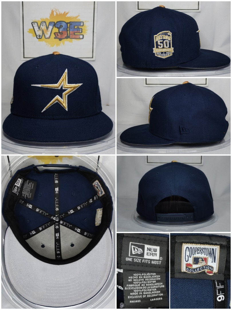 HOUSTON ASTROS 50TH ANNIVERSARY GOLD LOGO - NEW ERA 9FIFTY, Men's ...