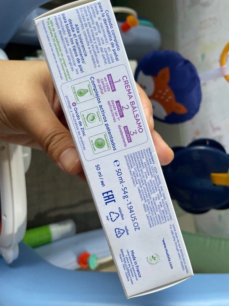 Mustela Barrier Cream 50 ml mengurangi kemerahan dan ruam popok ...