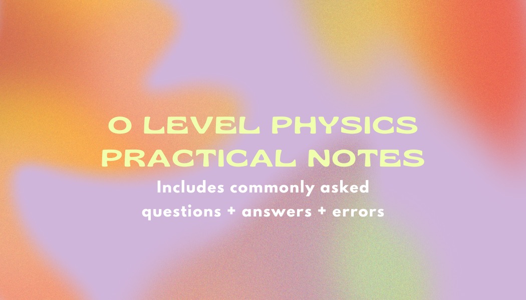 o level physics practical notes, Hobbies & Toys, Books & Magazines ...