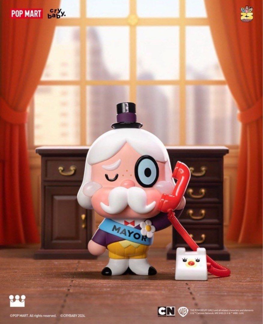 Powerpuff girls mayor popmart, Hobbies & Toys, Toys & Games on Carousell